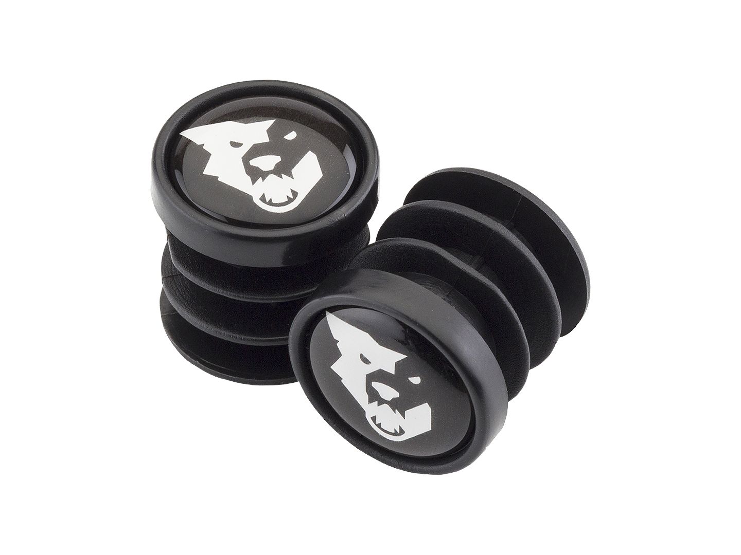 Bar End Plug Wolf Tooth Logo Black 2 Pack – Goodwynn's