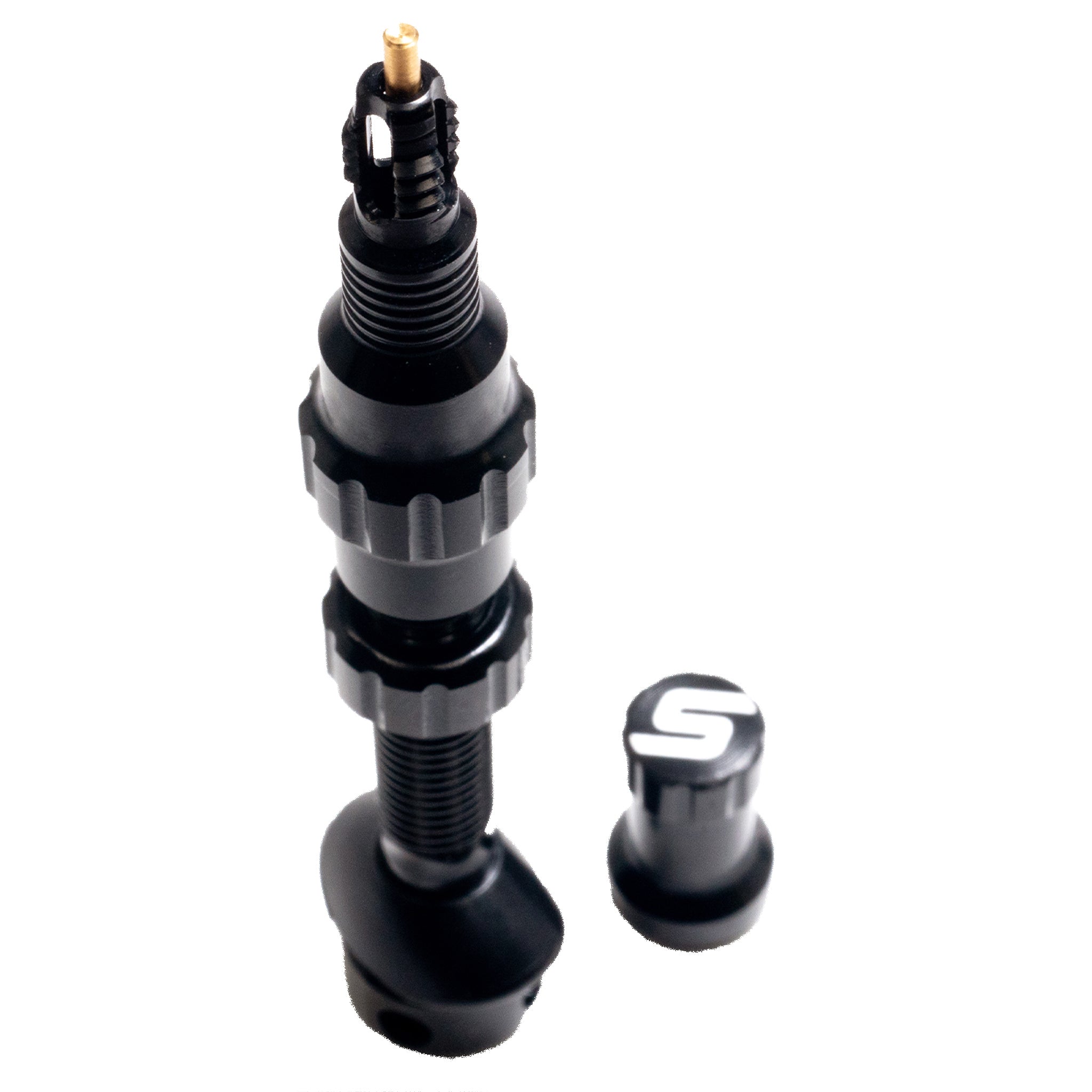 Stans Tubeless Exo-Core Valve Stems - Alloy Extra Tall Black Pair ...